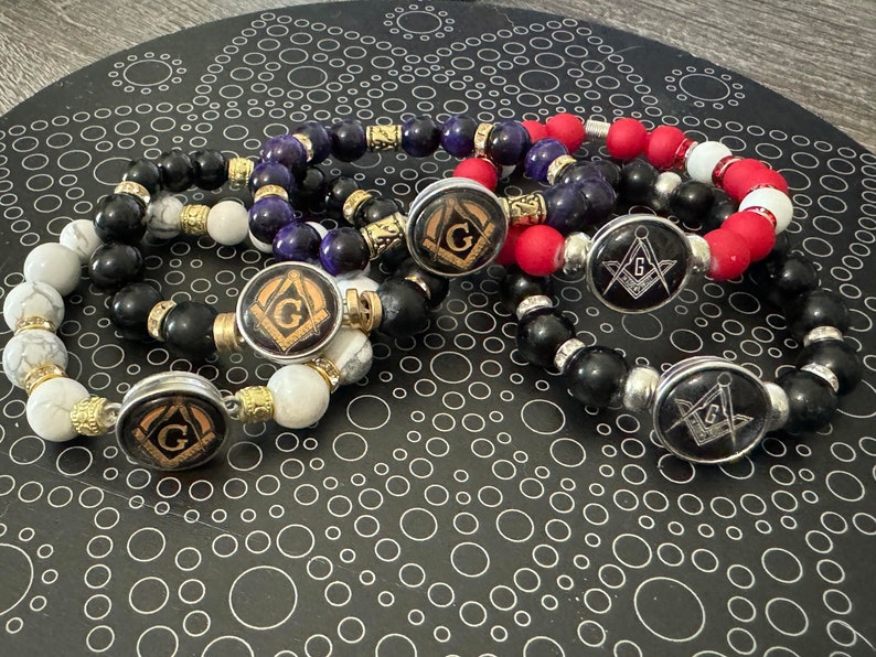 Masonic Button Bracelet - Etsy