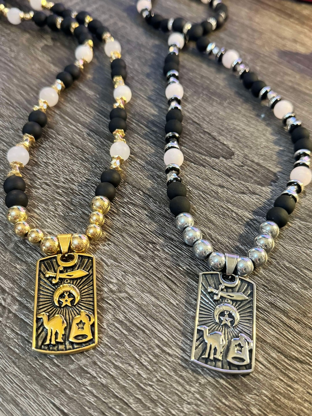 Shrine Triple Emblem Necklace. - Etsy