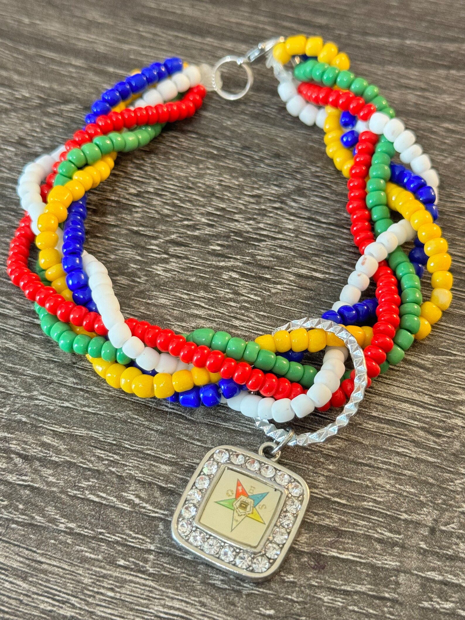 Braided OES Bracelet With Charm - Etsy