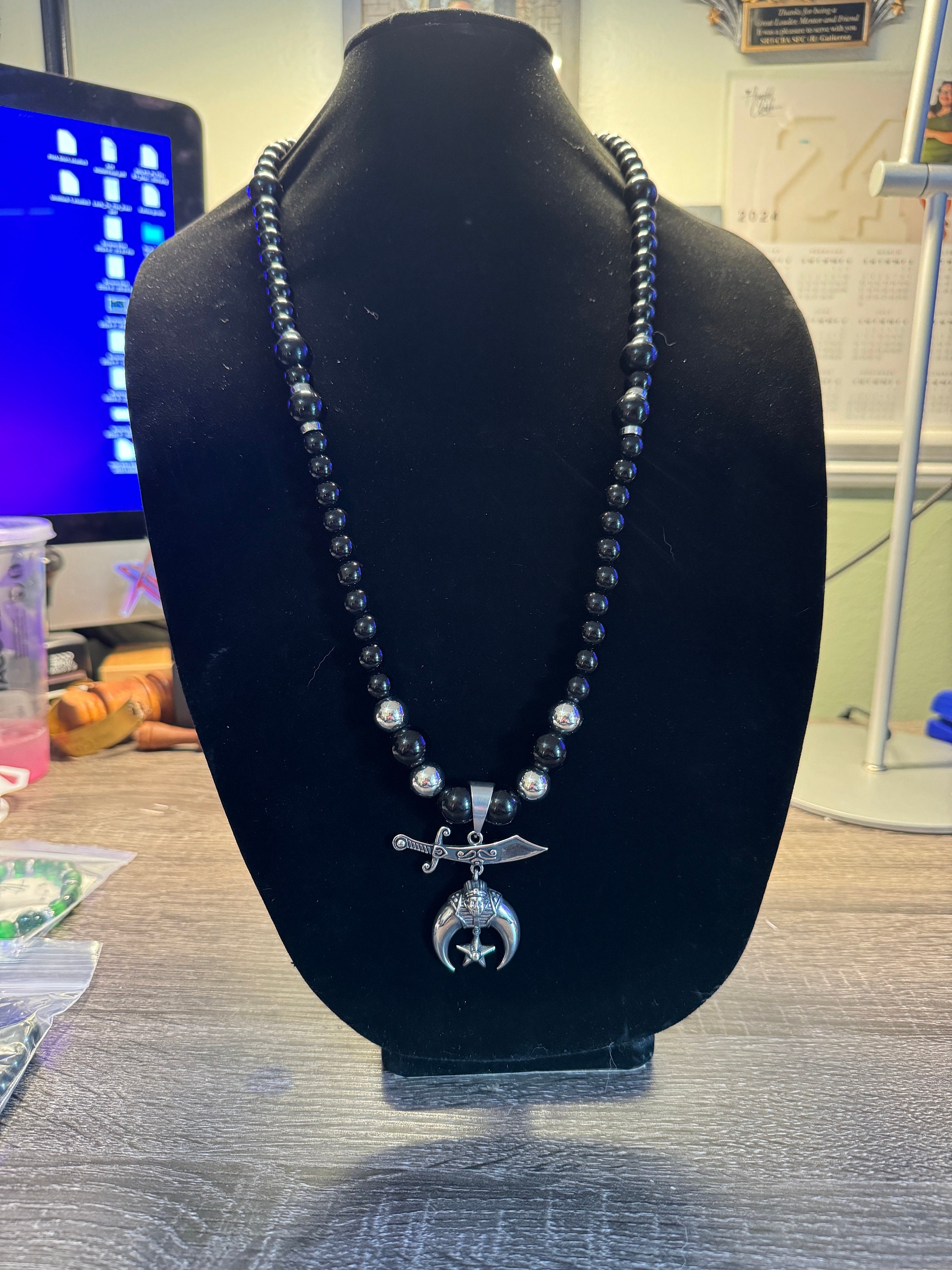 Shriner Necklace in Gold or Silver - Etsy