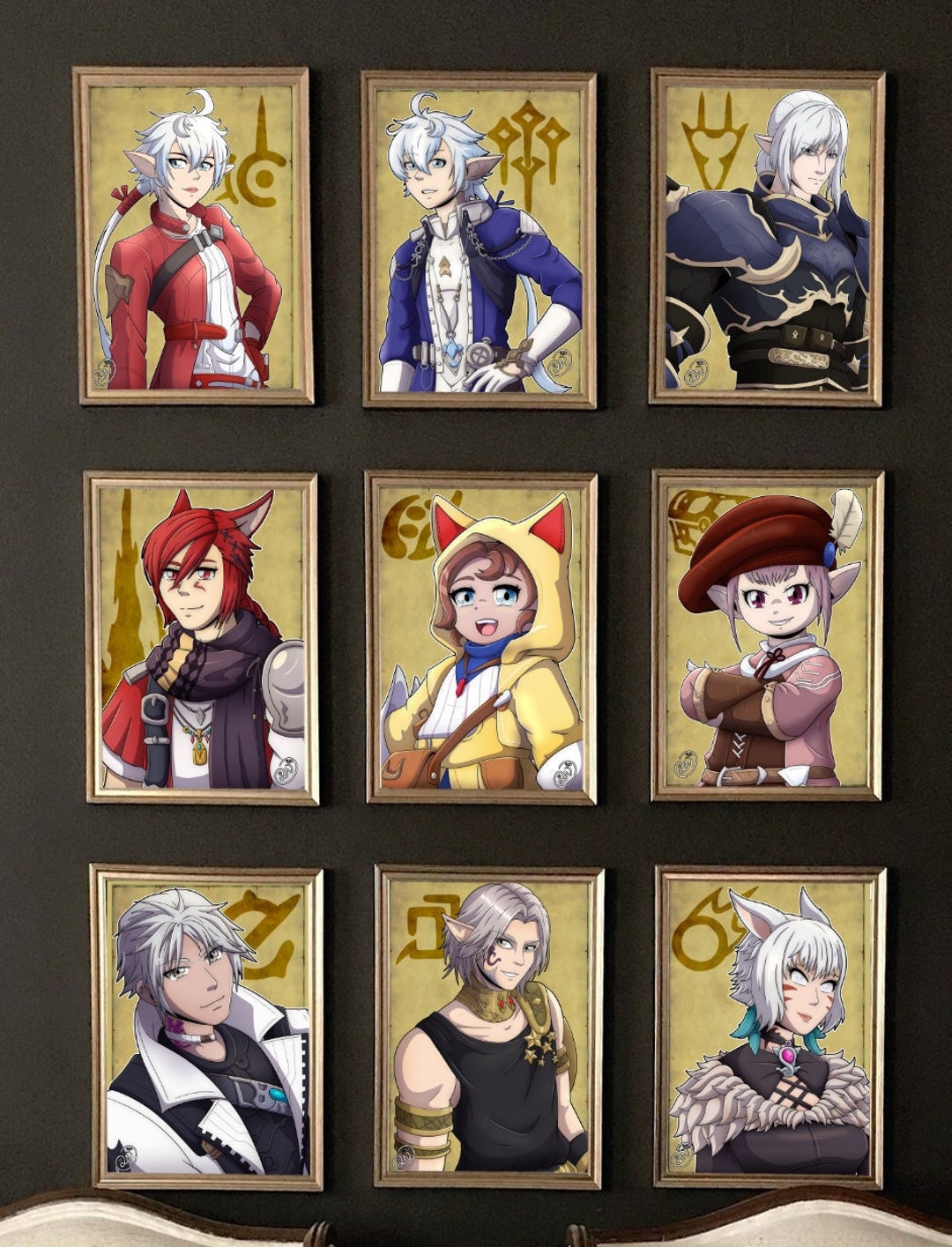 FFXIV Scions Postcard Sized Prints - Etsy