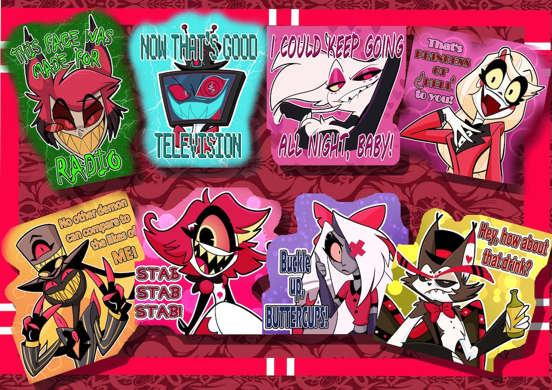 Hazbin Hotel Sticker Set - Etsy