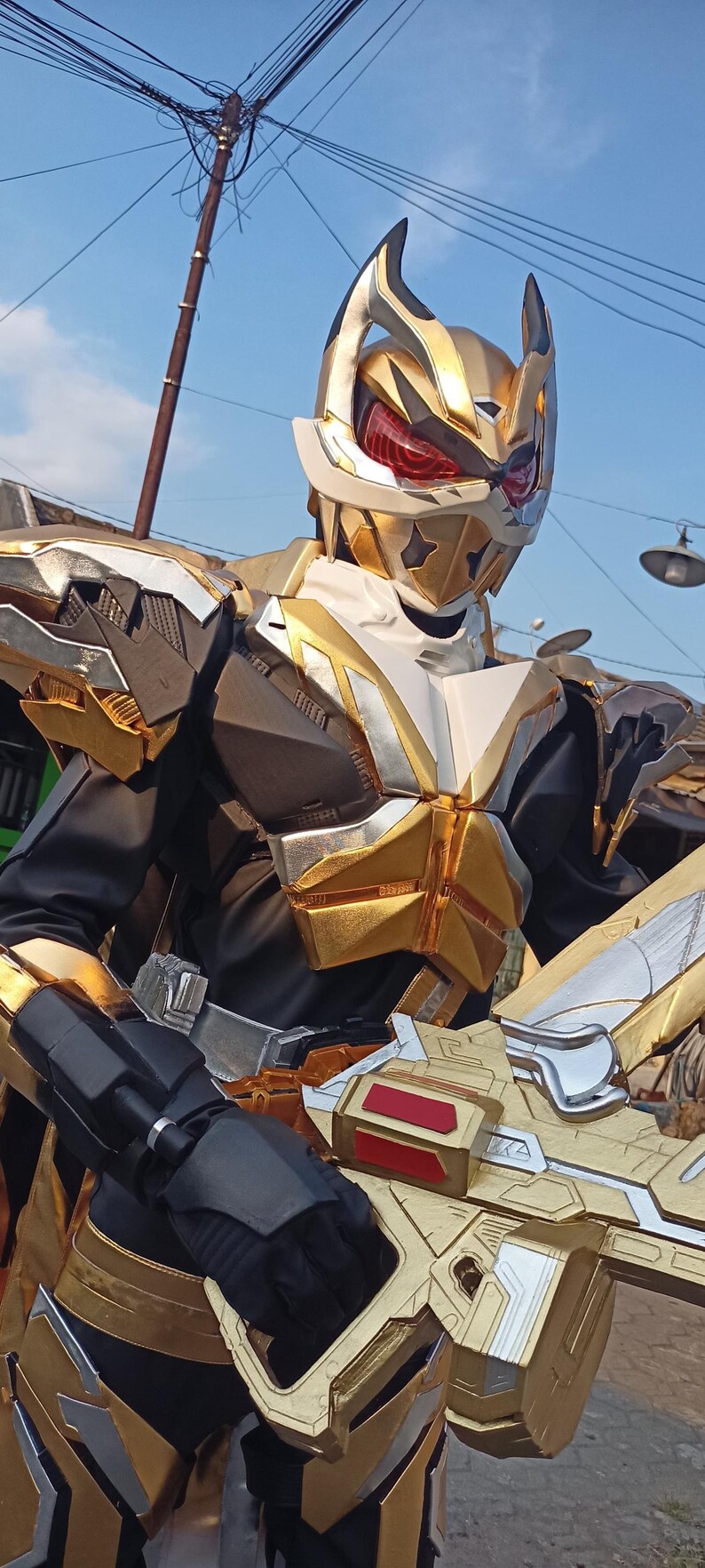 Kamen Rider Doom Geats Cosplay Costume: Tokusatsu Suit With Sword - Etsy