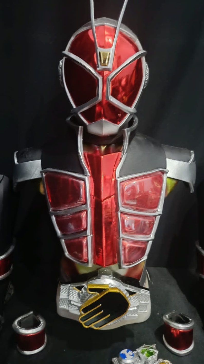 Kamen Rider Wizard Flame Style Tokusatsu Suit Wearable Cosplay Costume ...