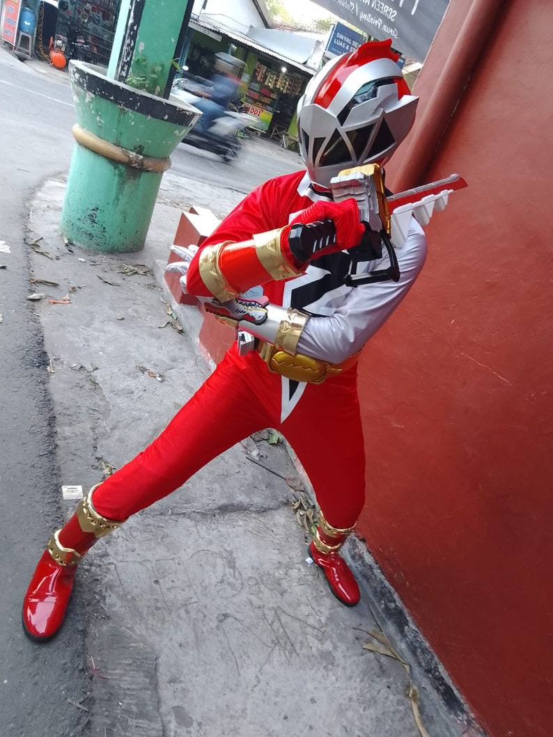 Kishiryu Sentai Ryusoulger Ryusoul Red Super Sentai Cosplay Wearable ...