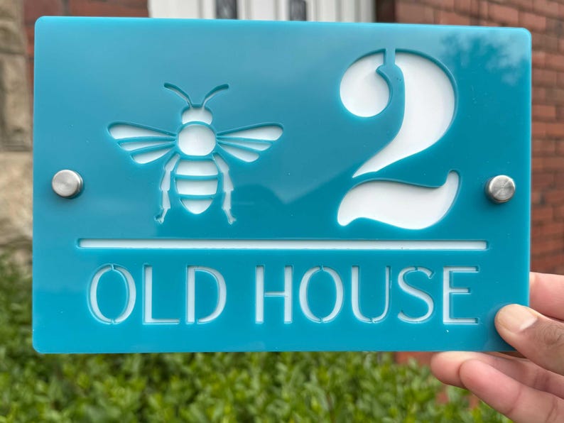 Personalized Acrylic House Sign | Door Number & Address Plaque | Custom ...