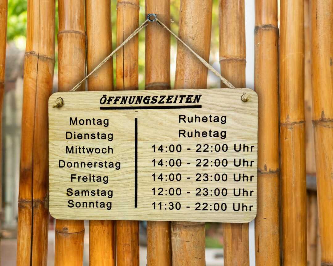 Custom Wooden Business Hours Sign – Hanging Storefront Decor - Etsy