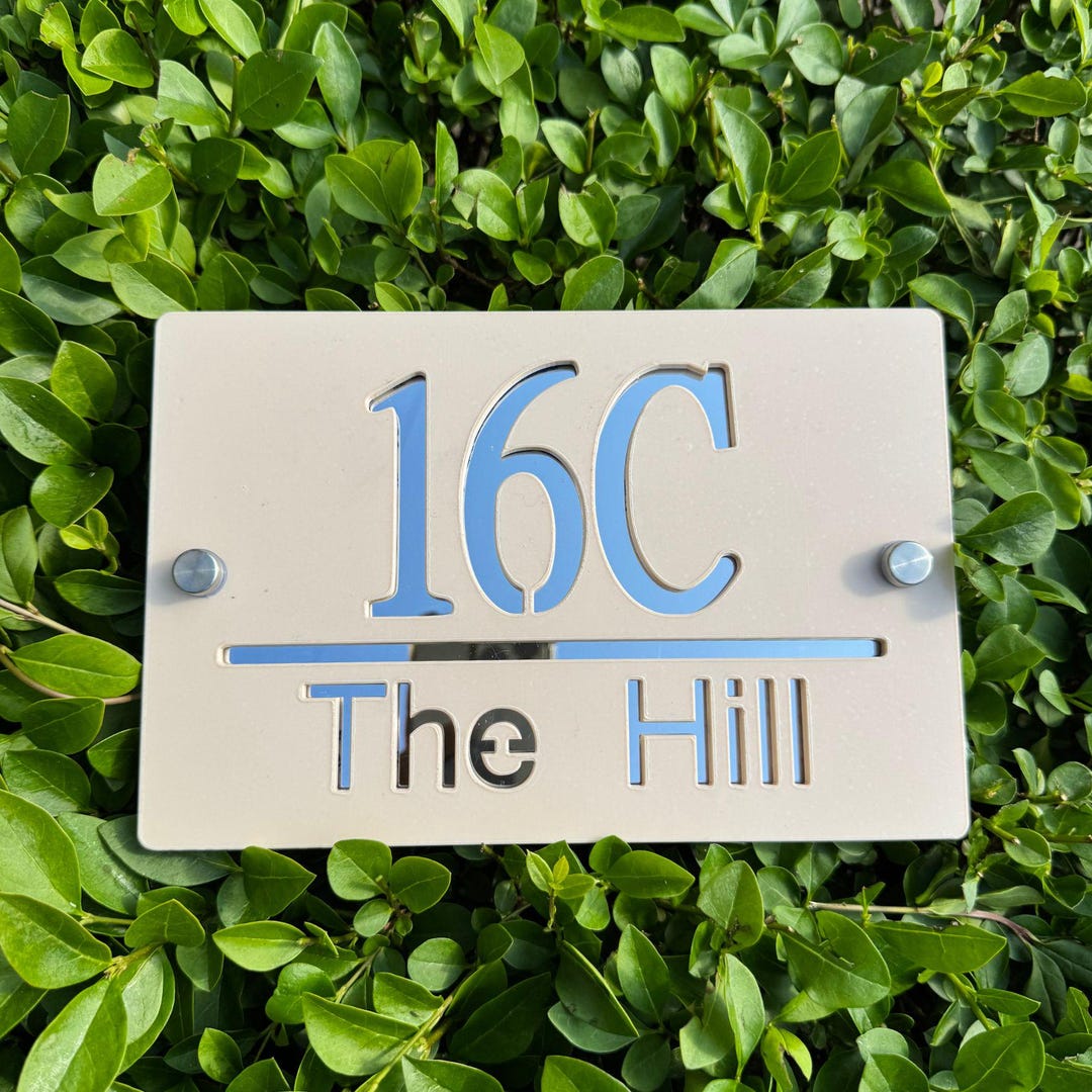Custom Engraved House Numbers Sign, House Address Sign, Front Door Plaque, First Home Plate ...