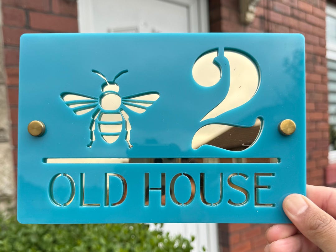 Personalized Acrylic House Sign | Door Number & Address Plaque | Custom ...