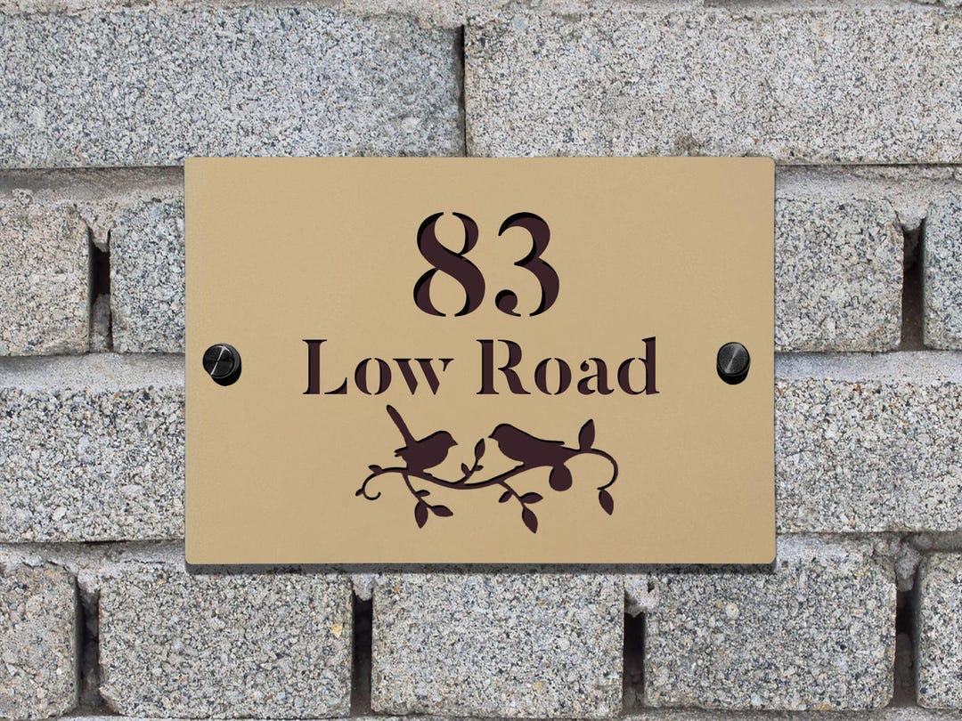 Modern Acrylic House Number Sign Custom Door Sign House Name Address ...
