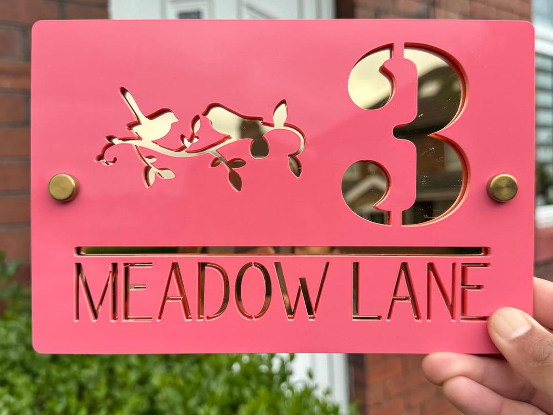 Door Sign, Door Number, House Number Sign, House Number, Modern ...