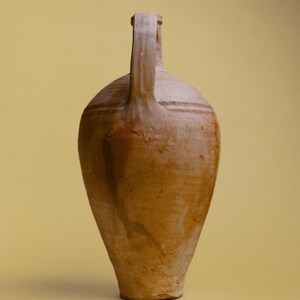 Handcrafted Turkish Clay Pot Antique Mediterranean Vase Rustic ...