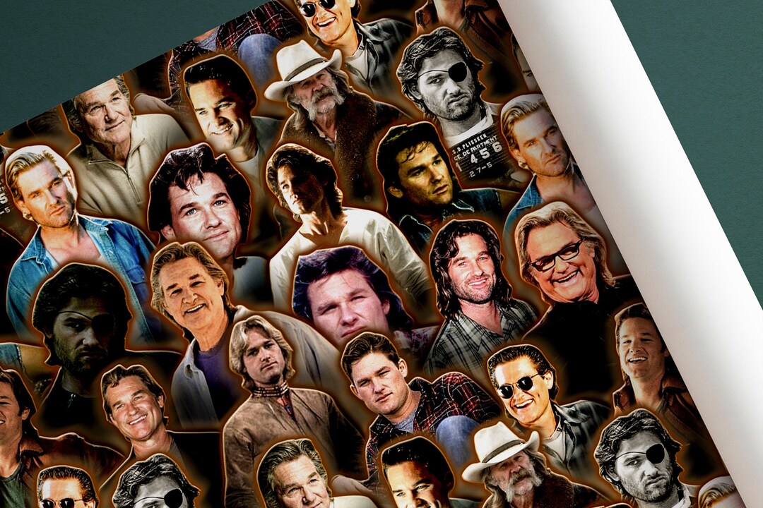 Kurt Russell Wrapping Paper Custom Wrapping Paper Kurt Russell Gift ...