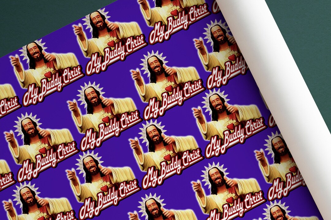 Buddy Christ Wrapping Paper Custom Wrapping Paper Buddy Christ Gift ...