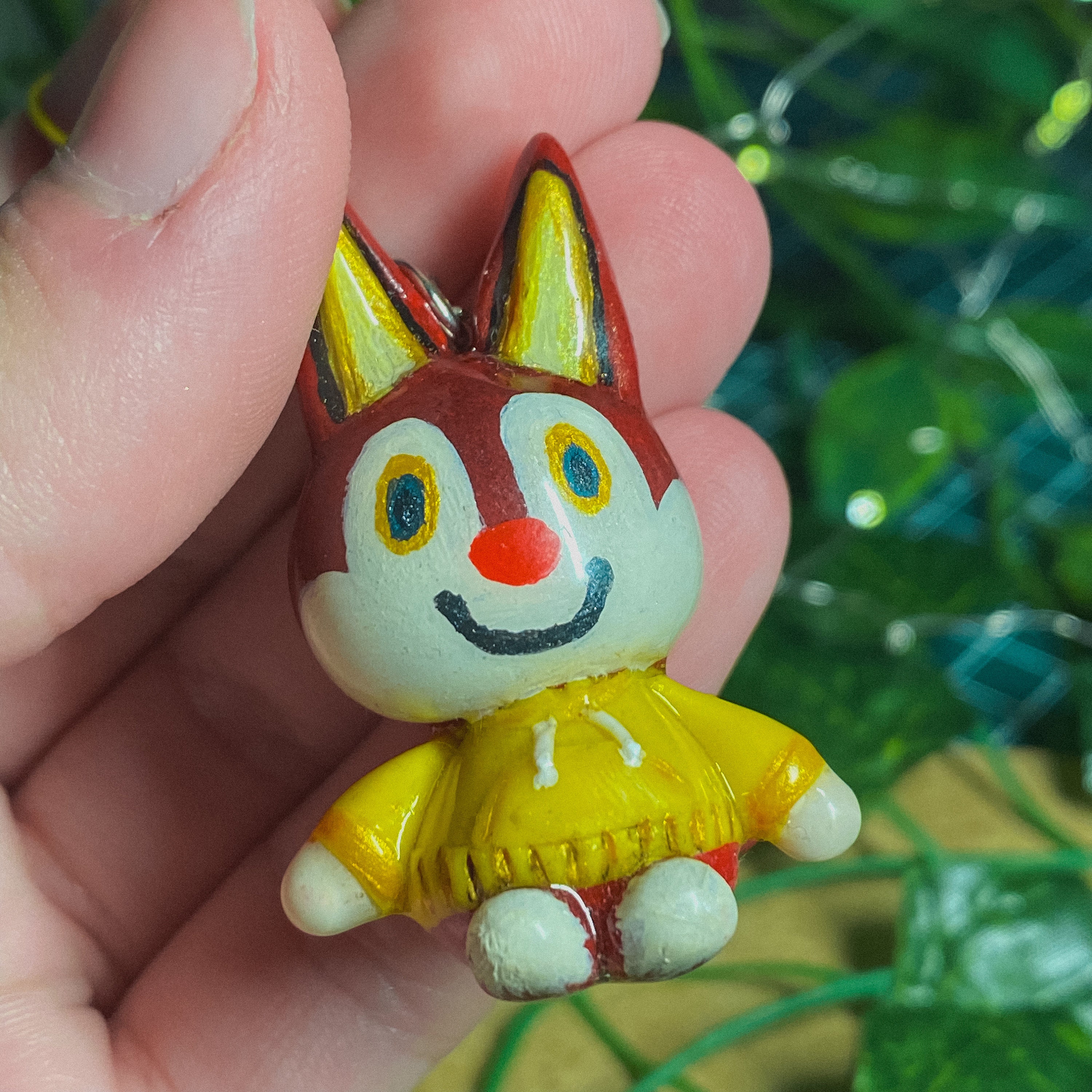Polymer Clay Keychain Cute Red Cat From Animal Crossing New Horizons ...