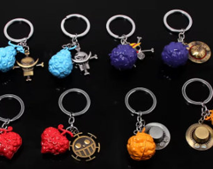One Piece Custom Devil Fruit and Logo Keychain - Etsy