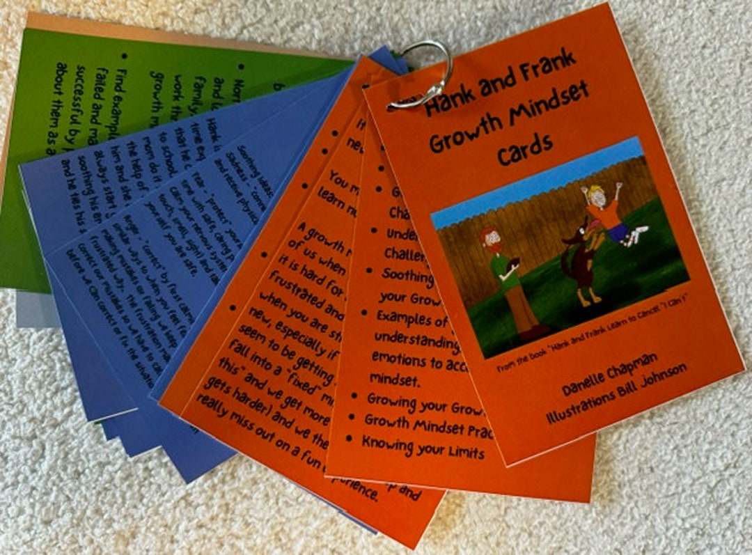 Hank and Frank Growth Mindset Cards - Etsy