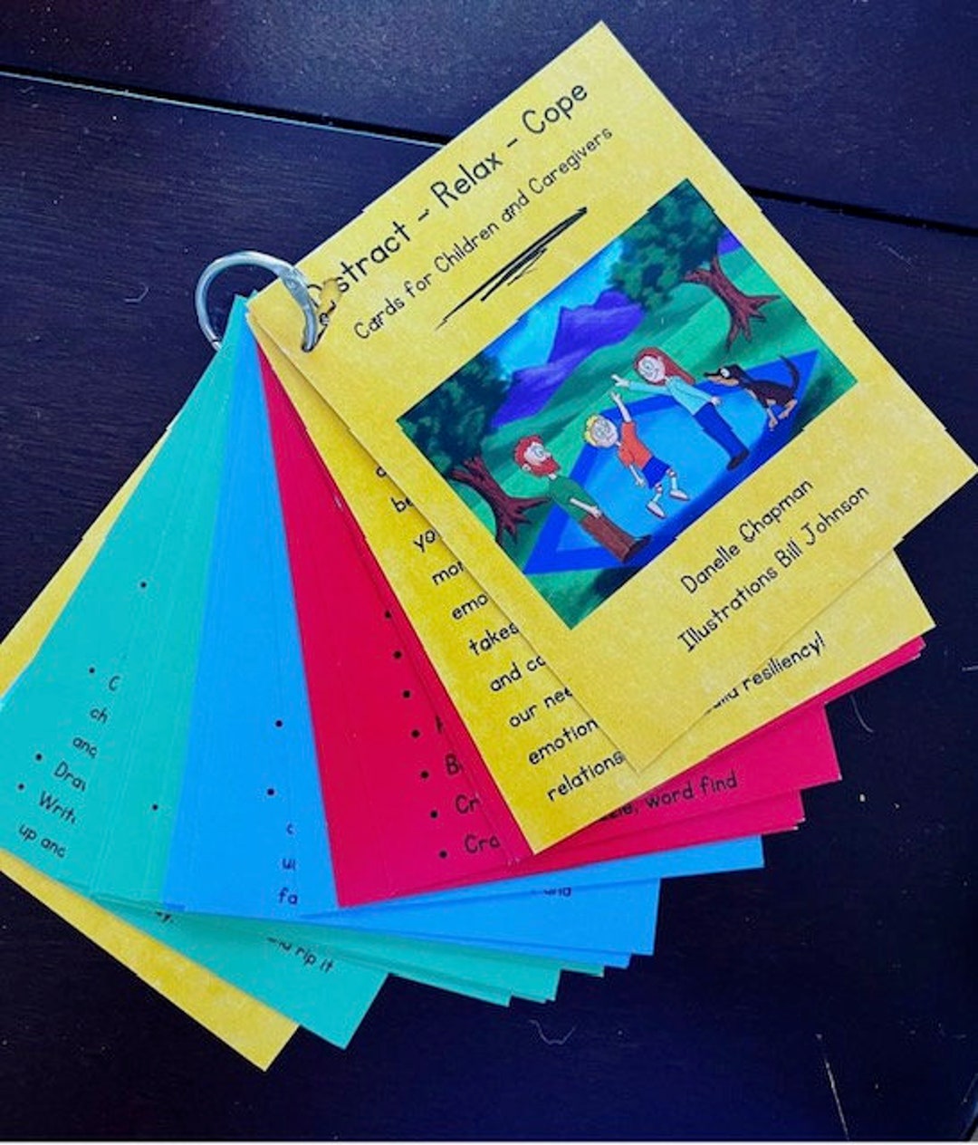 Distract-relax-coping Card for Children and Caregivers - Etsy