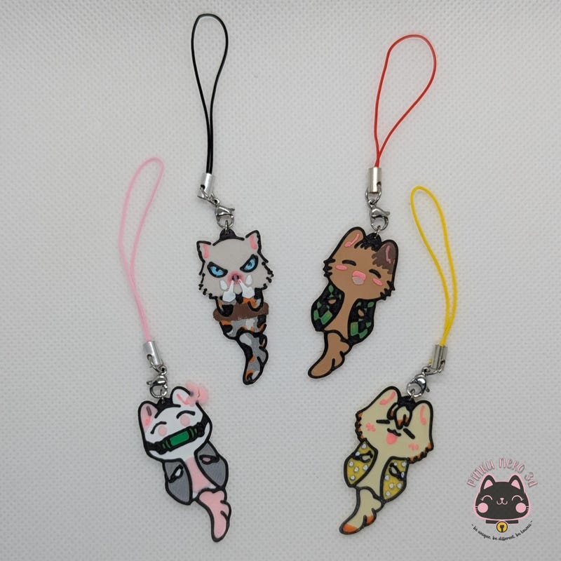 Kimetsu No Yaiba Keychain - Etsy