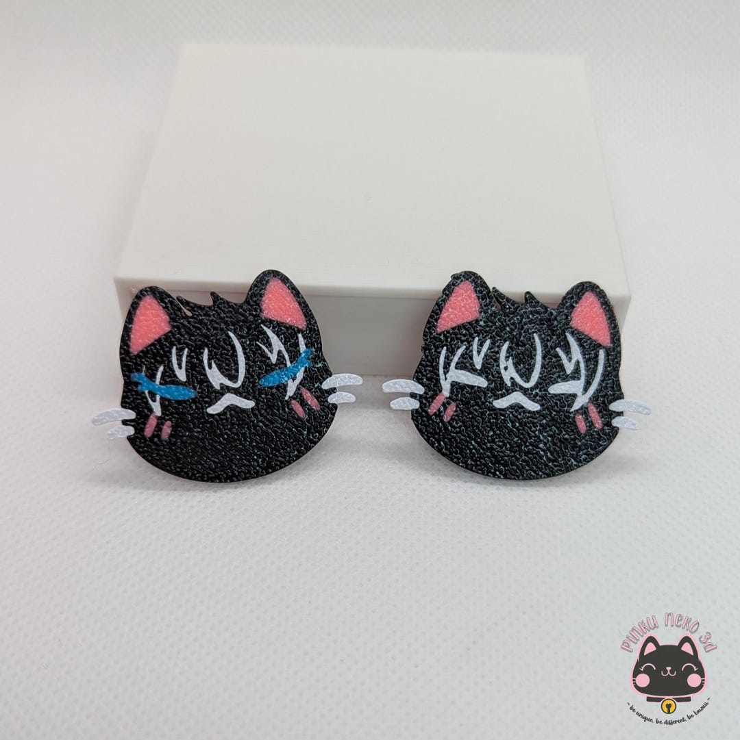 Solo Leveling Pins Neko Style, 3d Printing, PLA, Shadow Monarch Brooch ...