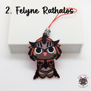 Phone Charm Felyne Monster Hunter, Palico Keychain, MH Wilds Game, 3d ...