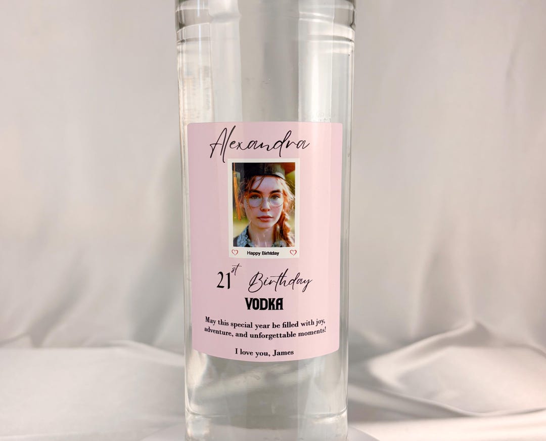 Custom Vodka Label - Personalized Vodka Label for Wedding, Party Favors ...