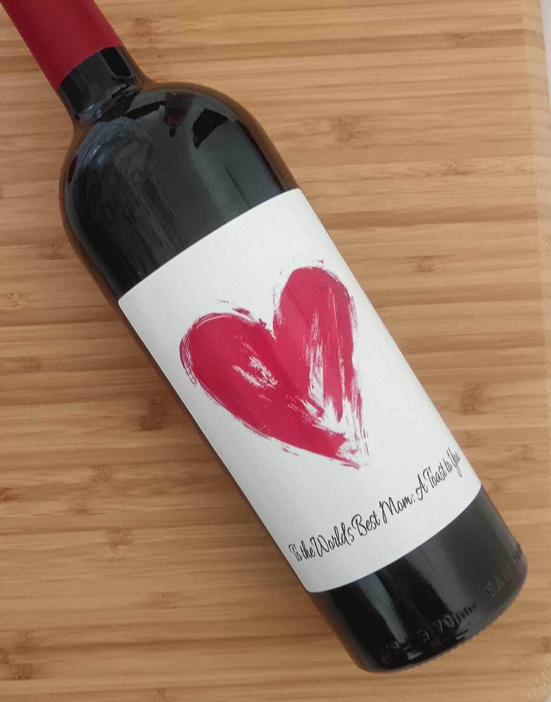 Personalized Mother's Day Wine Label - Personalized Gift for Mom Label ...