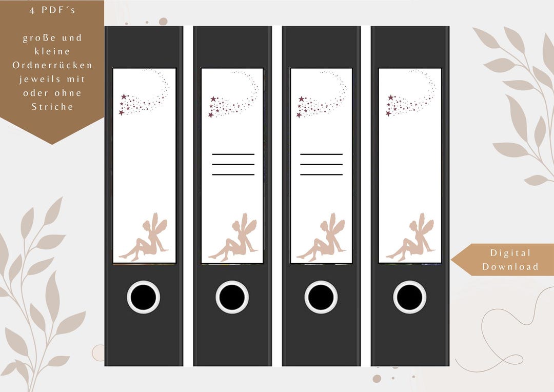 Folder Spine Labels - Labels for Inserting Wide + Narrow Folders With ...