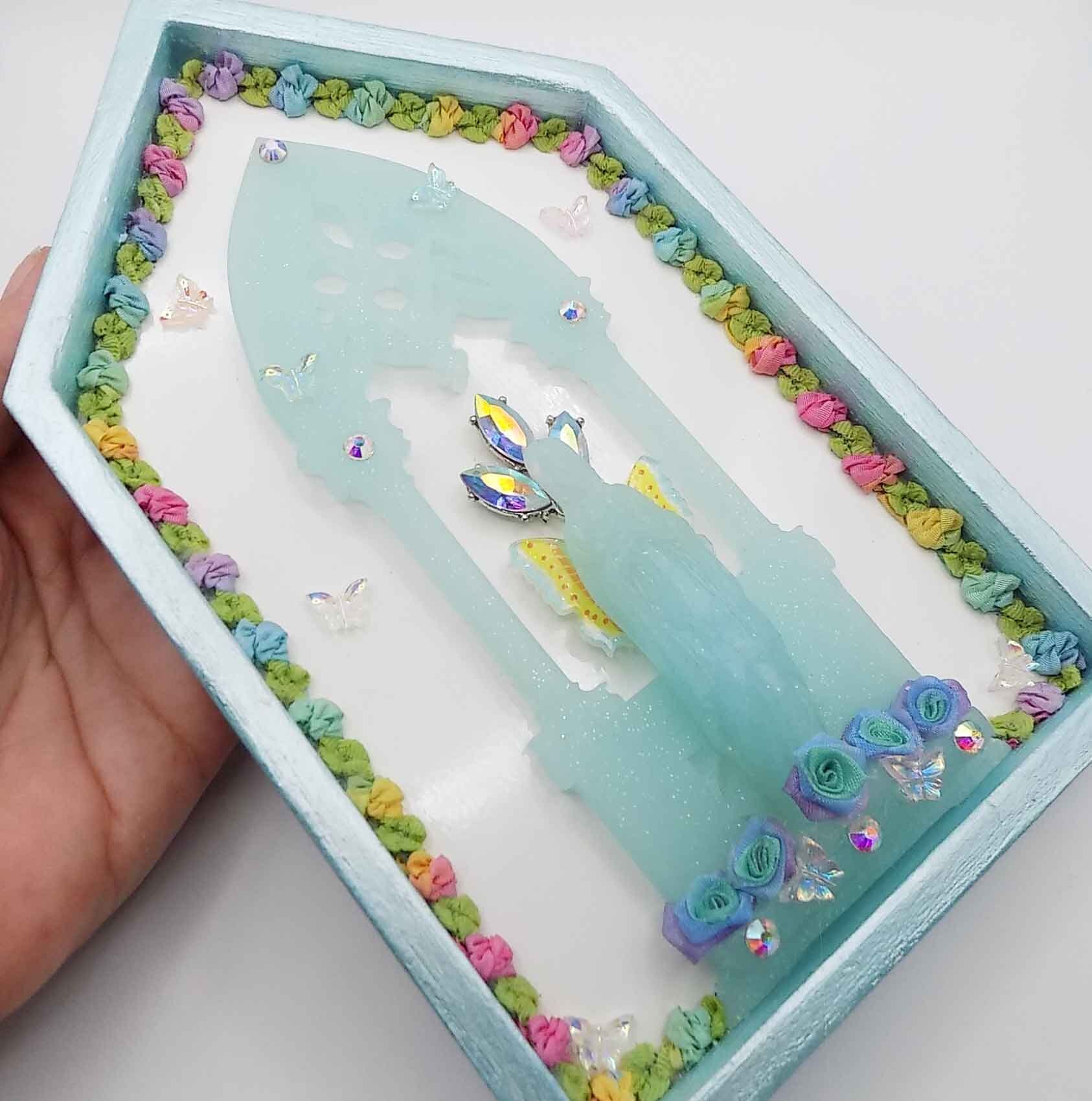 Virgin Mary Shrine, Retablo, Niche, Nicho, Altar Glow in the Dark Mary ...