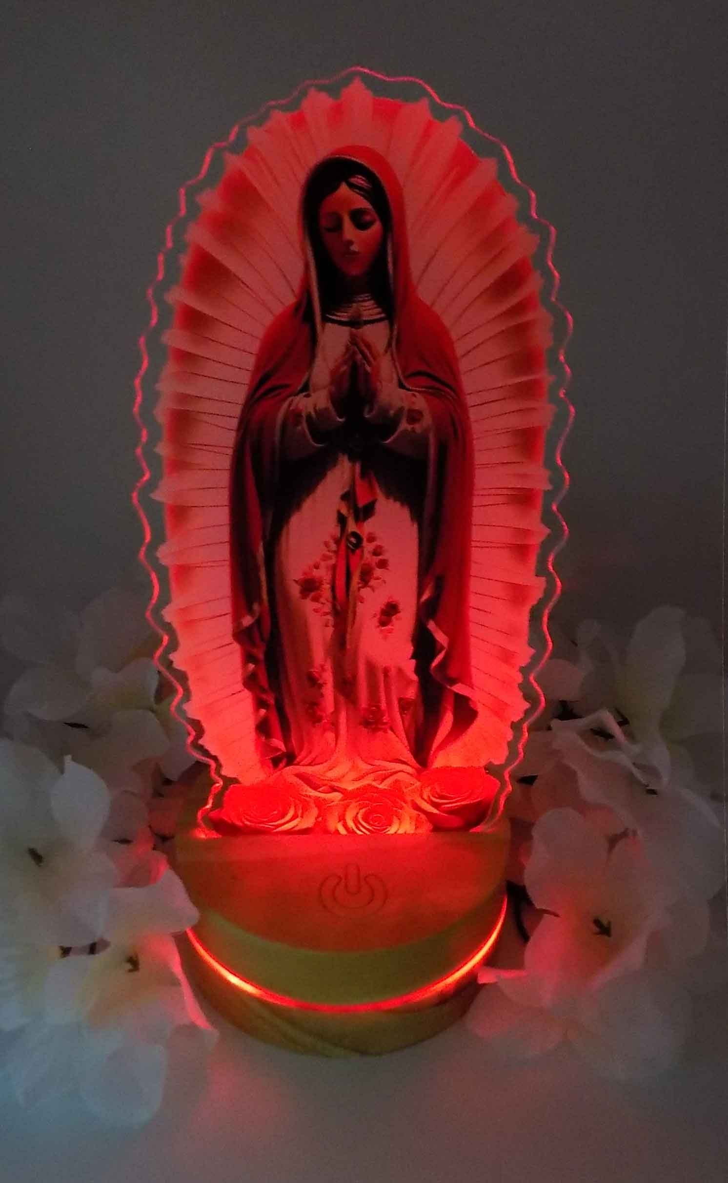 Virgin Mary Night Light Lamp Guadalupe Virgin Mary Night Light Virgen ...