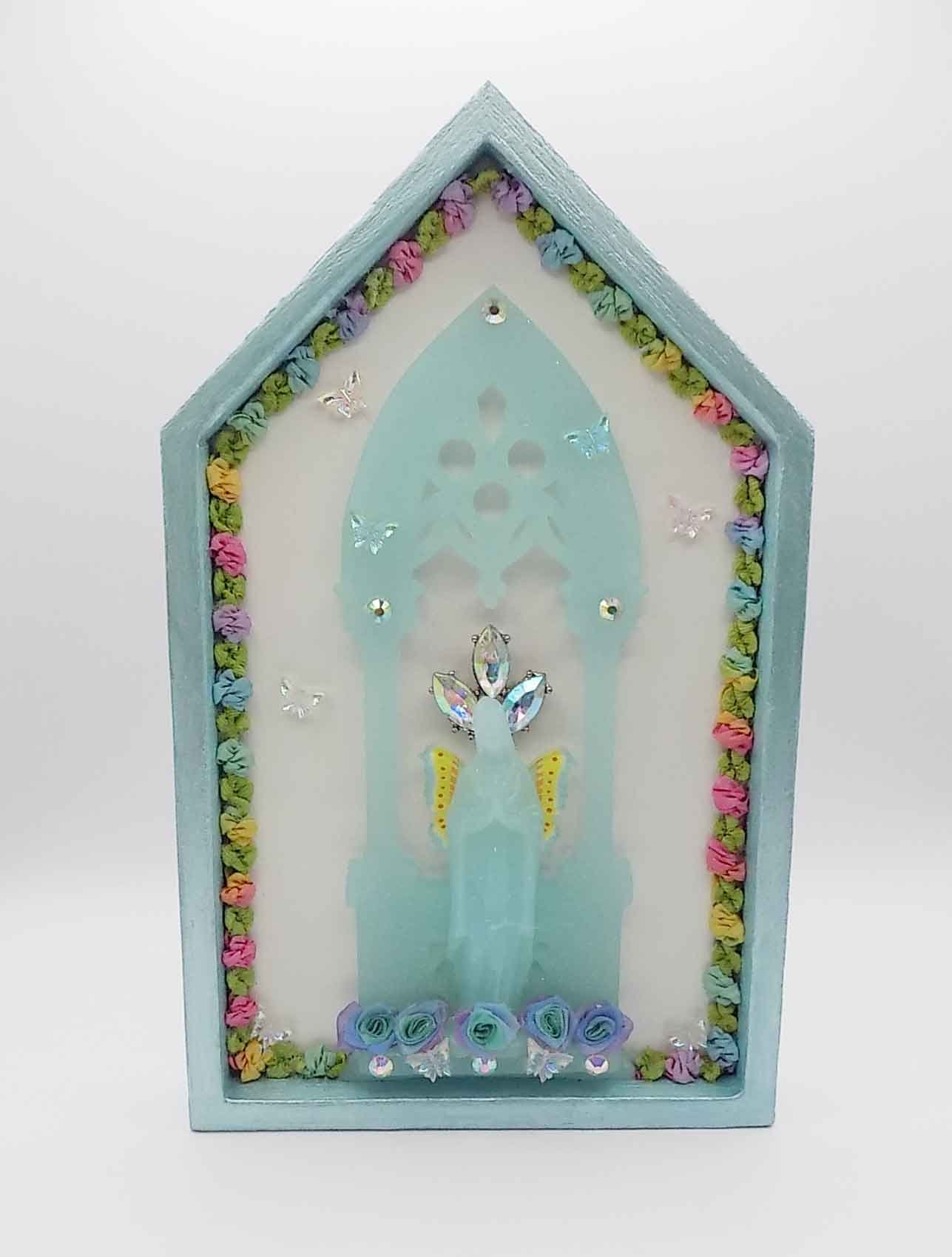 Virgin Mary Shrine, Retablo, Niche, Nicho, Altar Glow in the Dark Mary ...