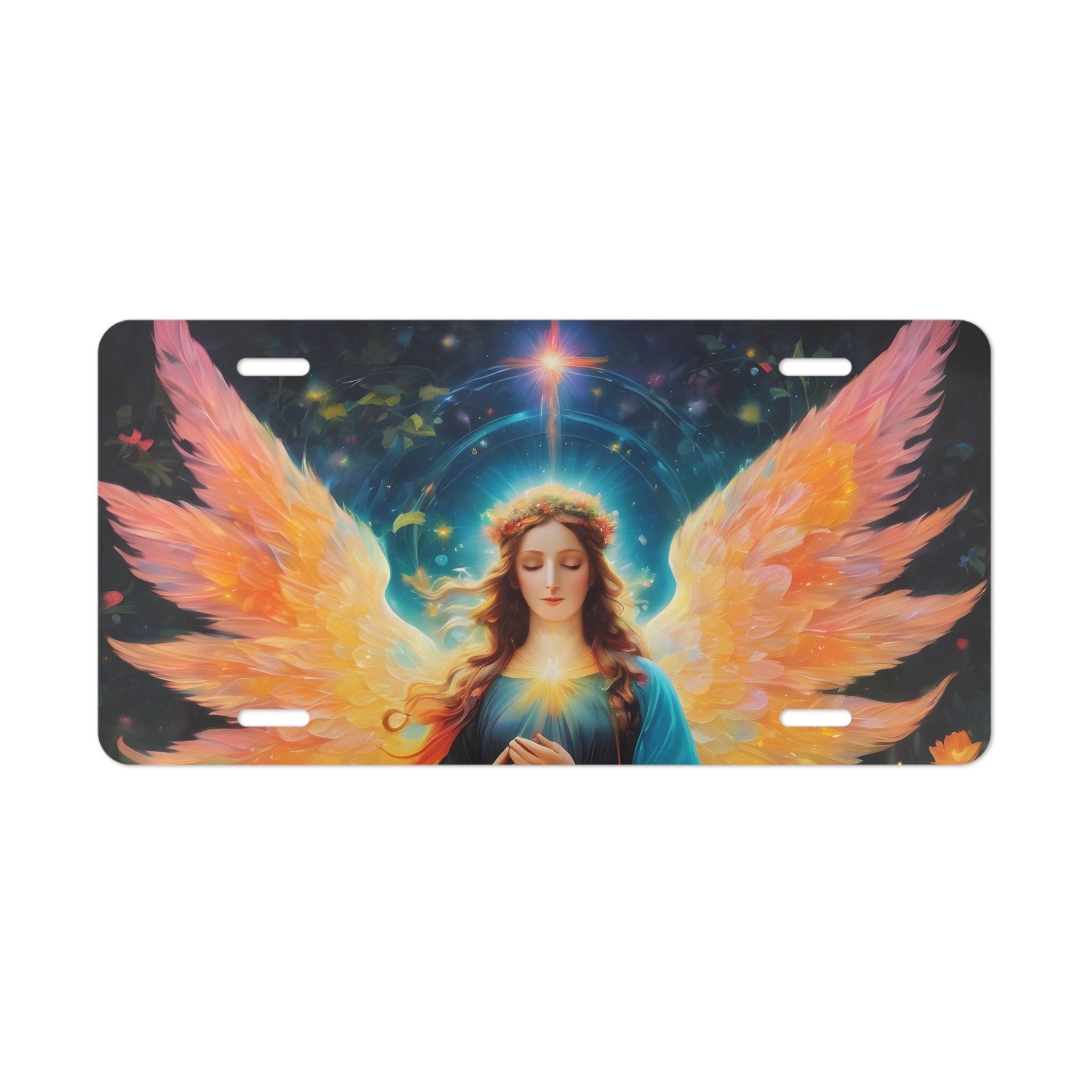 Guardian Angel License Plate - Angel Vanity Plate - Spiritual License ...