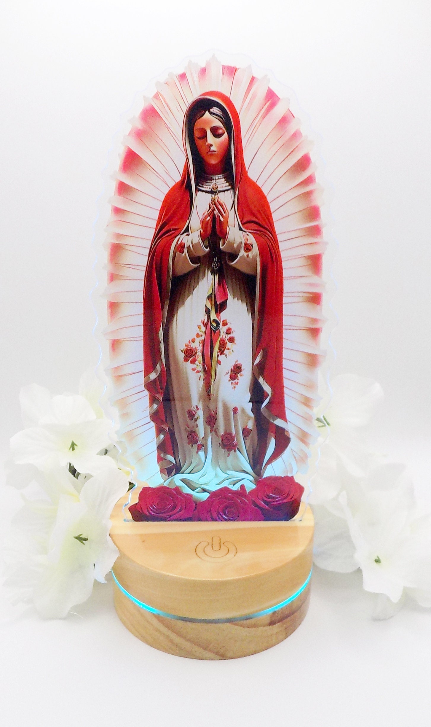 Virgin Mary Night Light Lamp Guadalupe Virgin Mary Night Light Virgen ...
