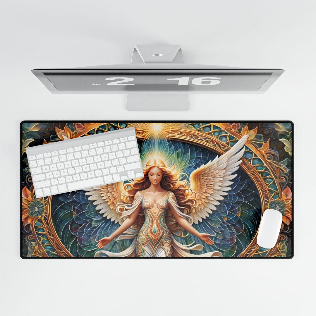 Colorful Angel Desk Mat Keyboard Mat Desk Accessory Gaming Mouse Pad 2 ...