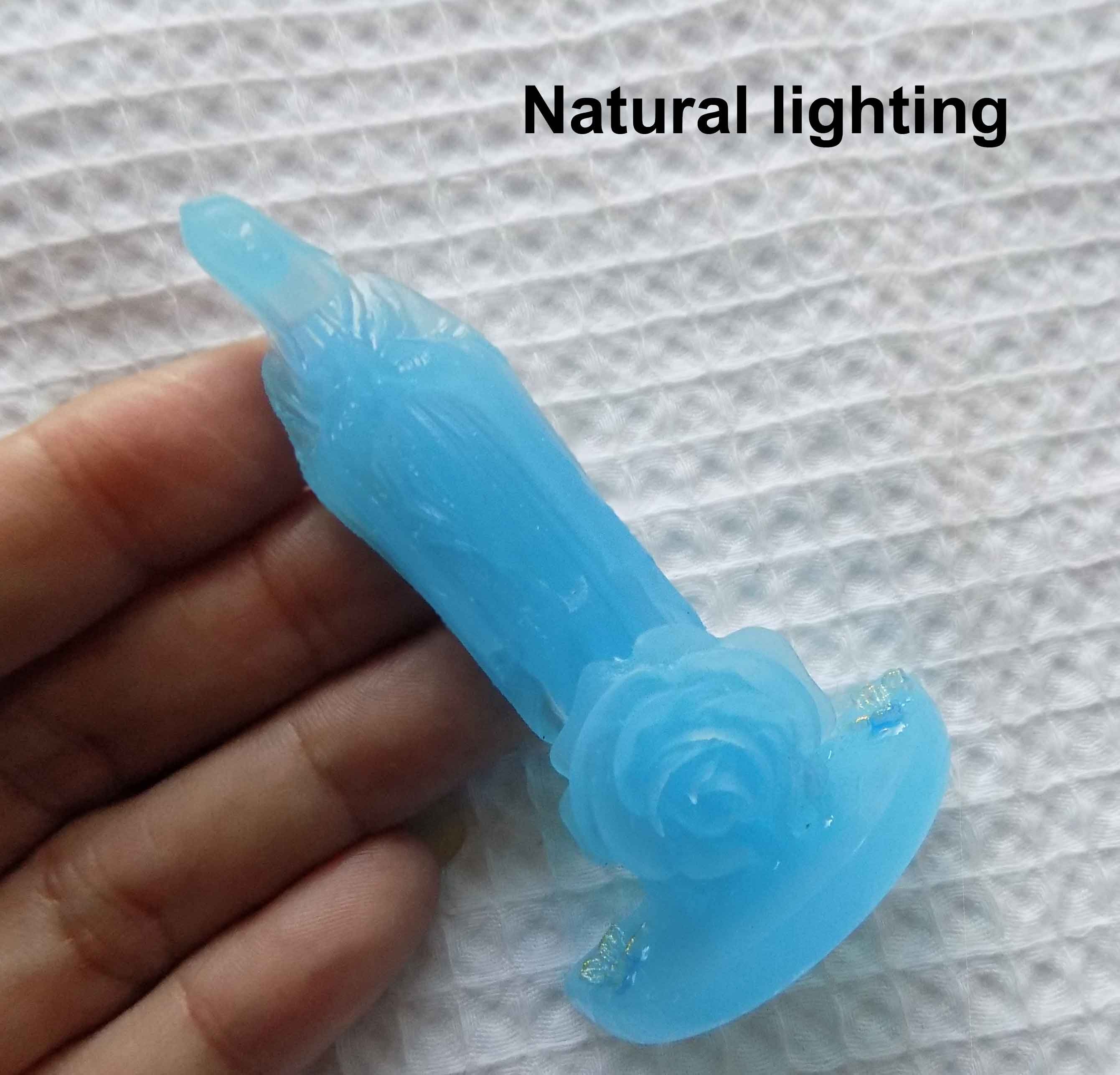 Virgin Mary Figurine Mini Virgin Mary Statue Blue Glow in the Dark Mary ...