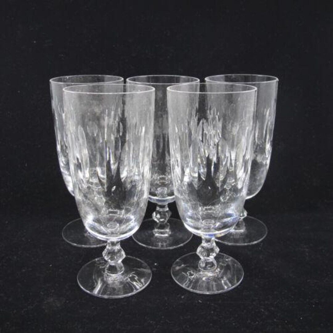 TIARA by TIFFIN FRANCISCAN Crystal Set of 5 Iced Tea Glasses - Etsy