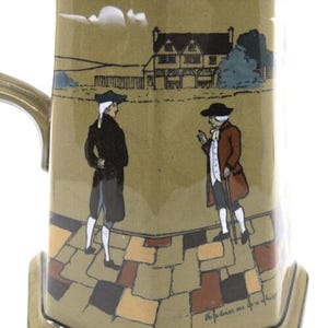 Ye Olden Days Deldare Ware Buffalo Pottery 7 3/8 Pitcher m.b. Signed - Etsy