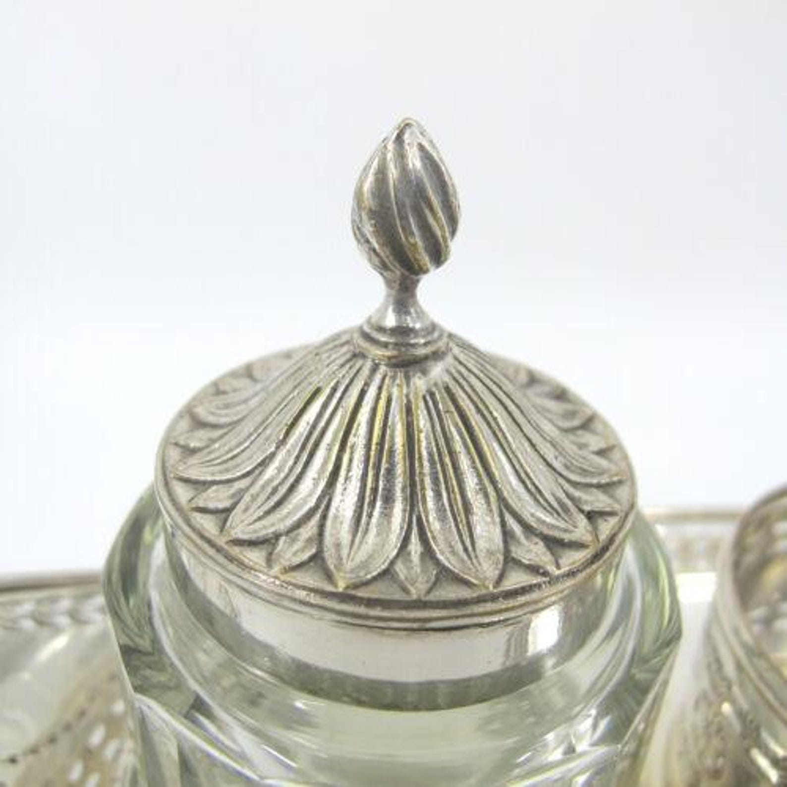 Old Sheffield Plate Fused Silverplate Inkstand 18C Antique Georgian ...