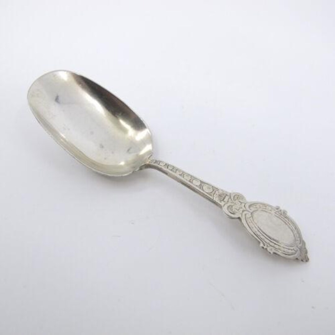 George Unite Antique English Sterling Silver Tea Caddy Spoon No ...