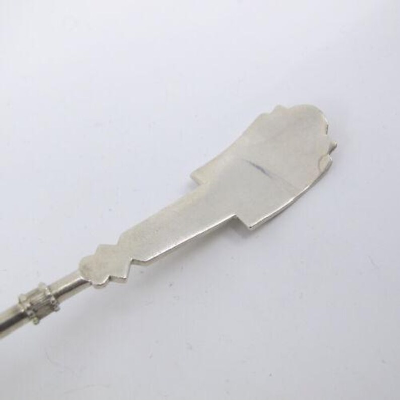 COIN SILVER Sugar Sifter Ladle Ivy Pattern Unmarked 5 3/4" No Monogram ...