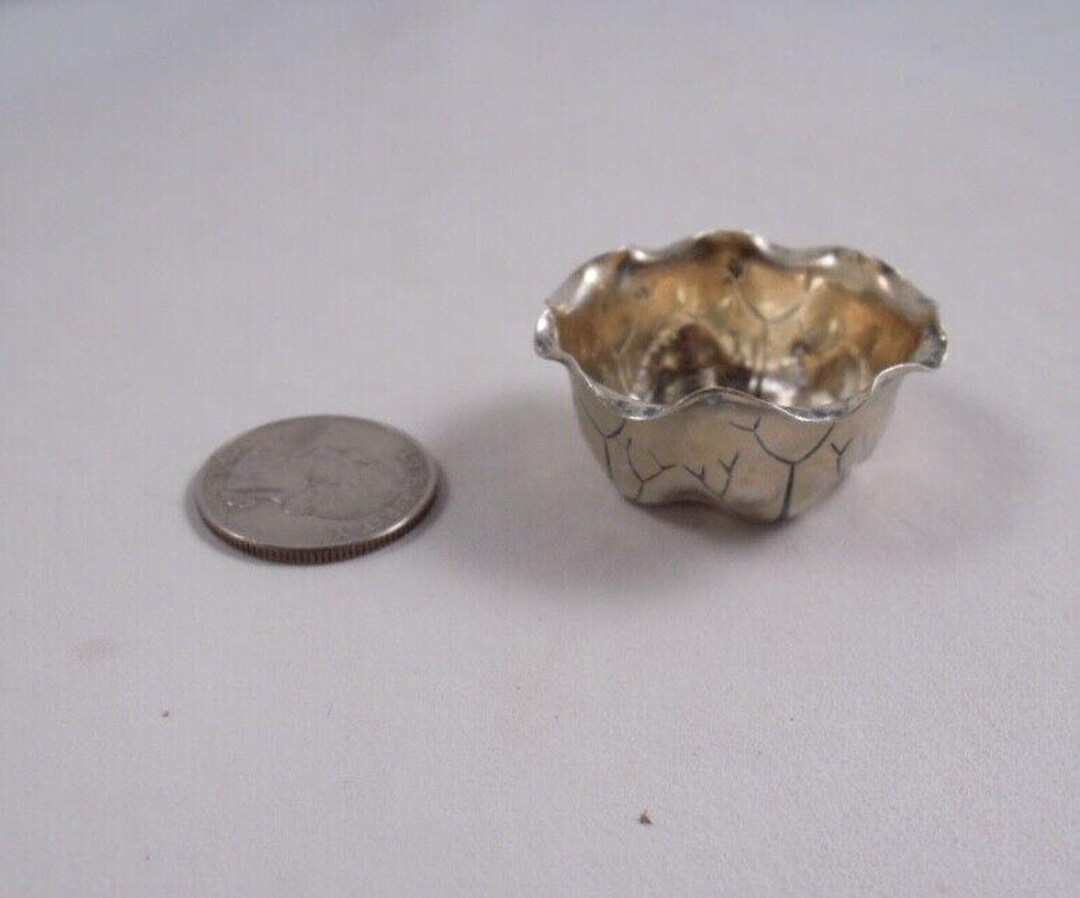 Galt Sterling Silver Salt Dish Figural Aesthetic Pond - Etsy