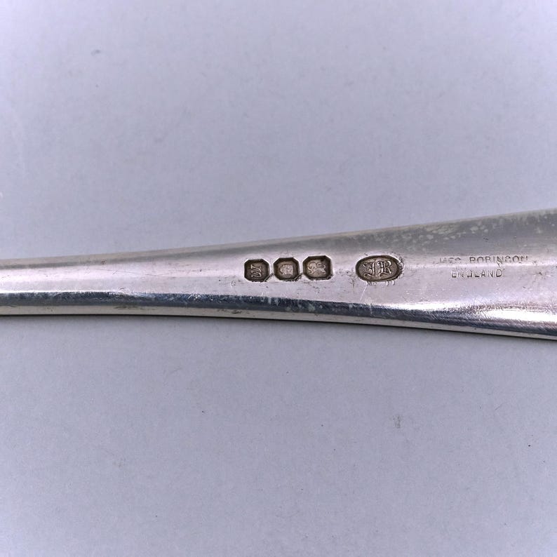 Irish Rib by James Robinson Sterling Silver 8 3/8 Large Dinner Forks No ...