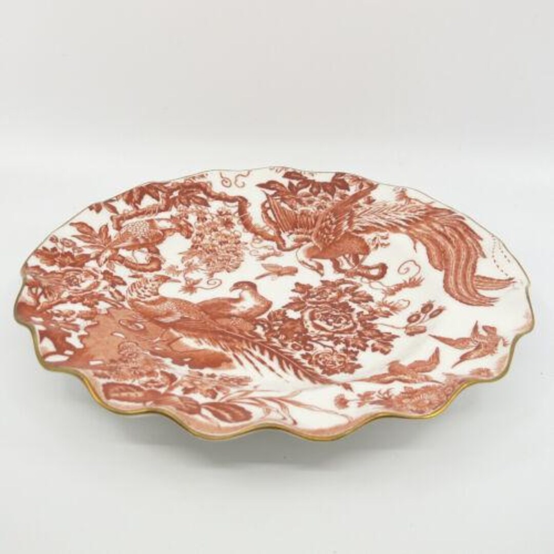 Red Aves by Royal Crown Derby Bone China Sheffield Dessert Plates ...