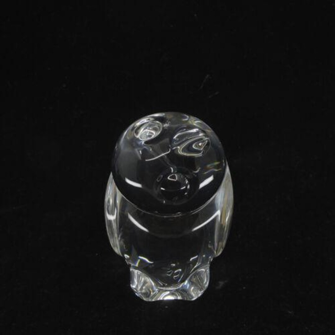 OWL by STEUBEN Art Glass Figurine Head Turned up Rare Scarce EXCELLENT ...