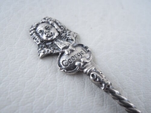 British Monarch Figural Spoon Set Gebruder Neumann German Hanau Silver ...