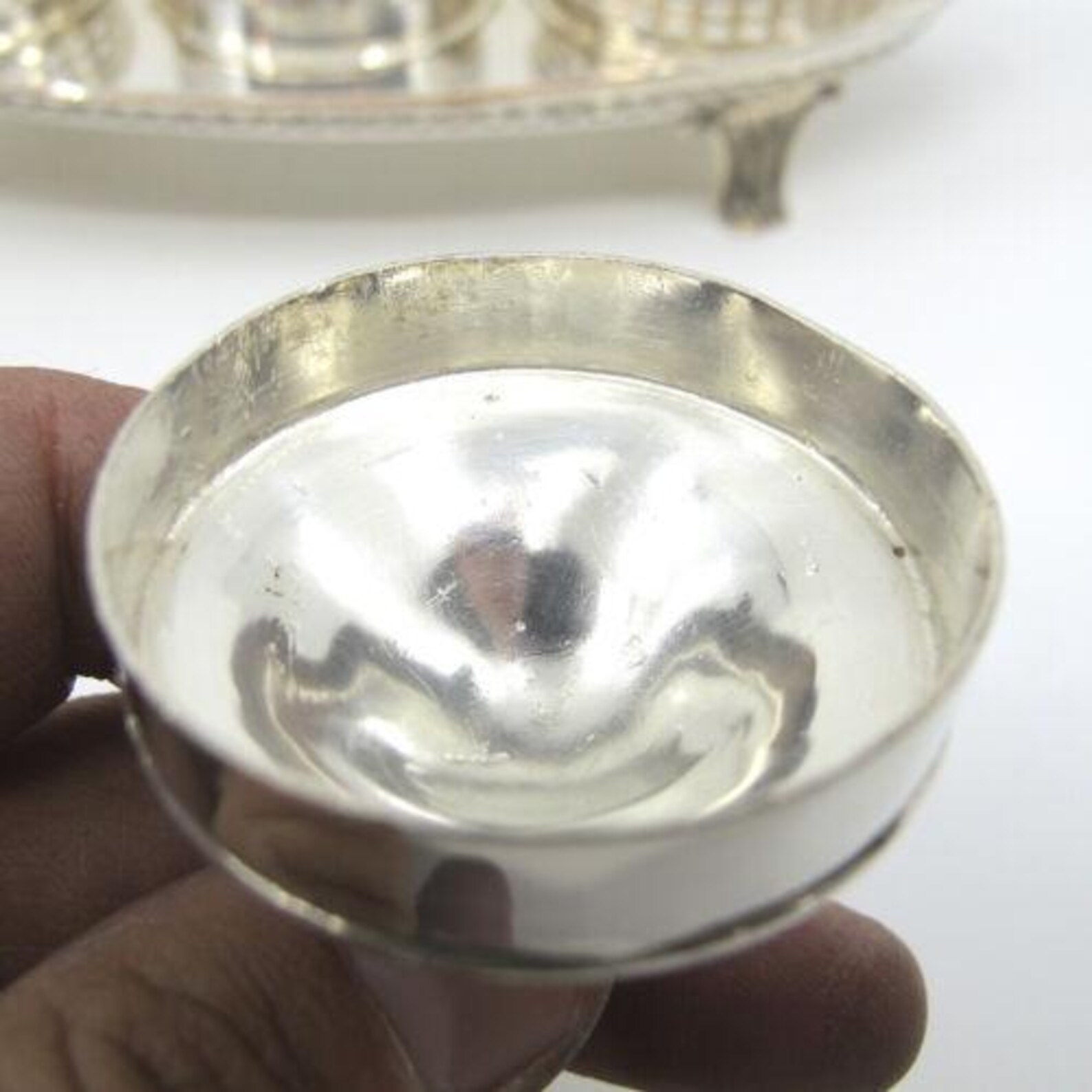 Old Sheffield Plate Fused Silverplate Inkstand 18C Antique Georgian ...