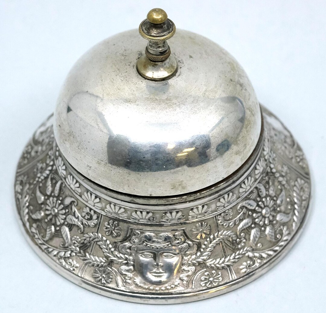 Assyrian Head by Rogers & Bro Triple Plate Door Table or Hotel Desk ...