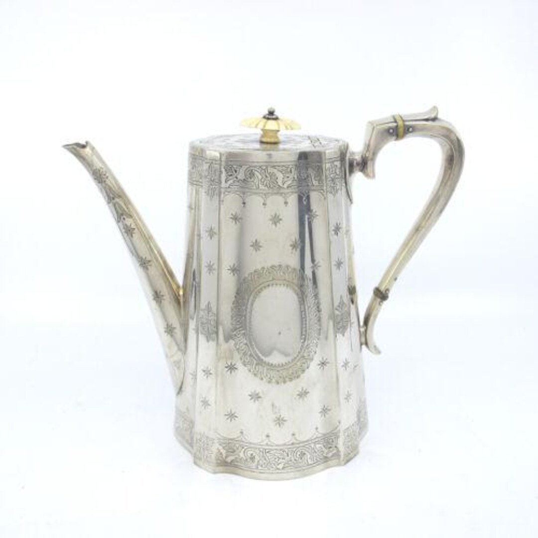 19C William Howe Sheffield Silverplate Teapot Coffee Hot Water Pot ...