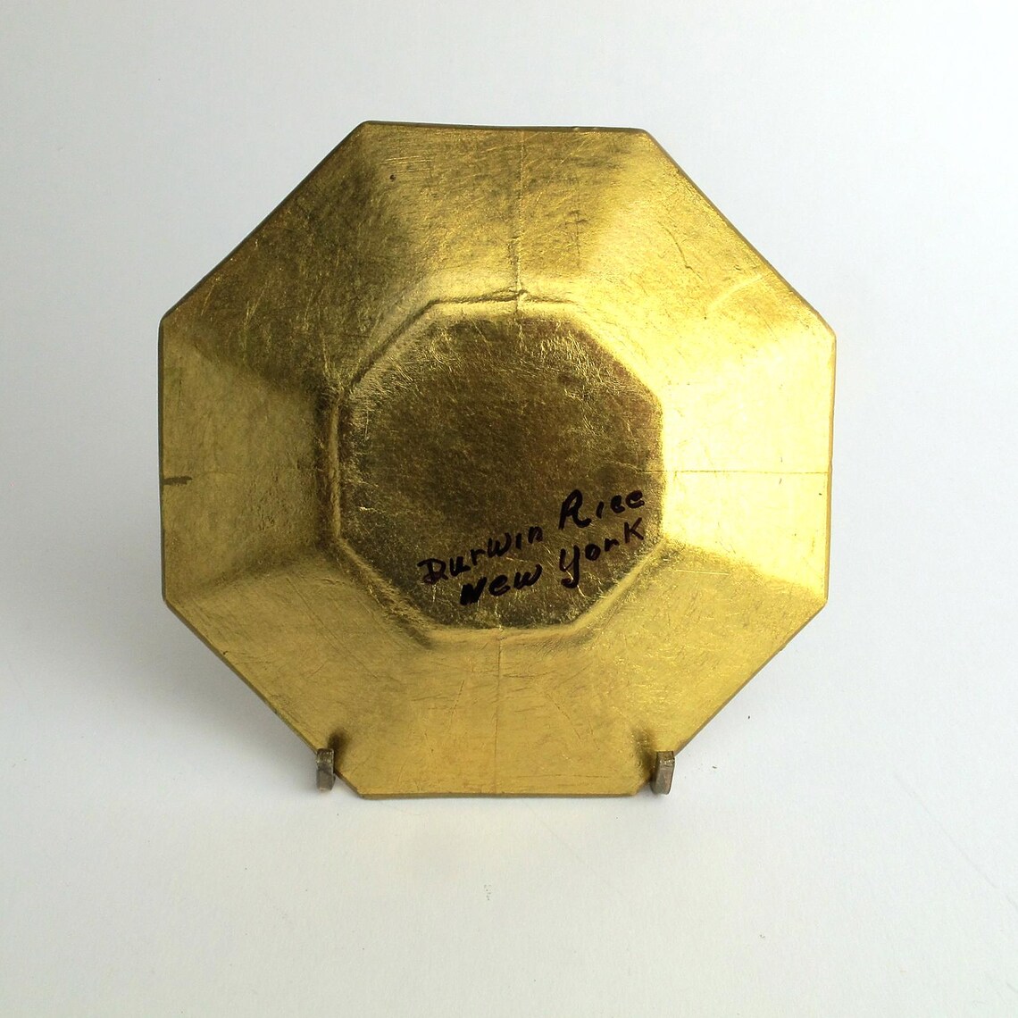 Durwin Rice Decoupage Glass Octagonal Plate Trinket Dish With Willa ...