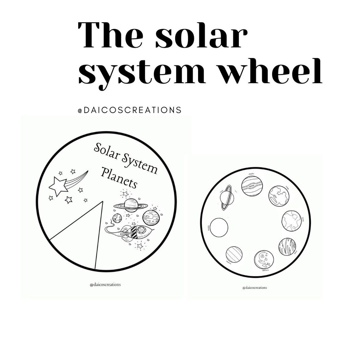 The Solar System Bundle: Solar Wheel, Solar Accordion for Teaching the ...